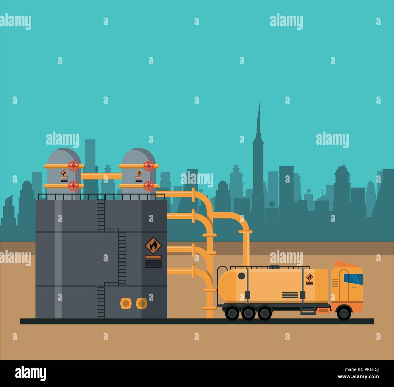 Petroleum industry concept Stock Vector Image & Art - Alamy