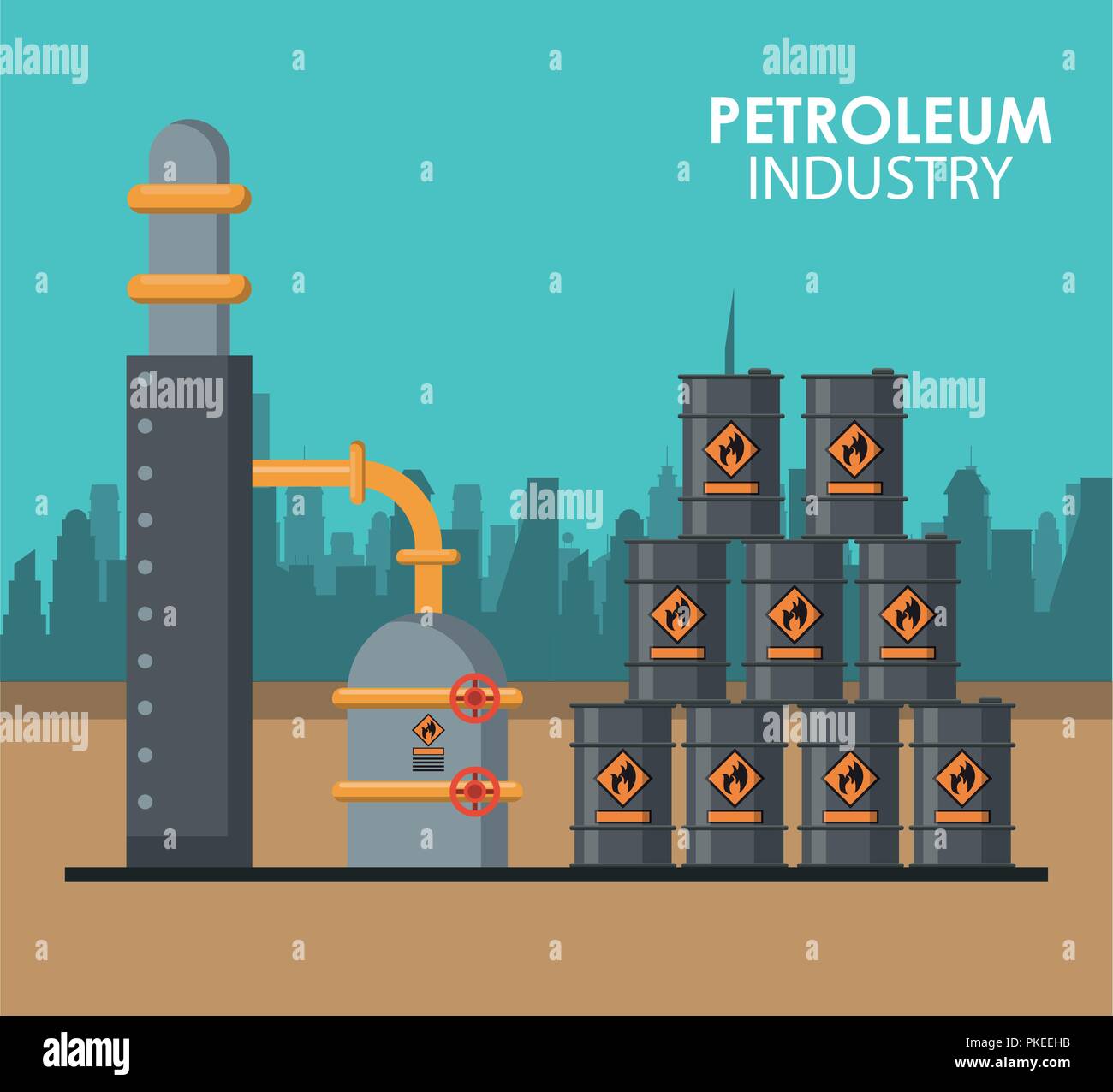 Petroleum industry poster Stock Vector Image & Art - Alamy