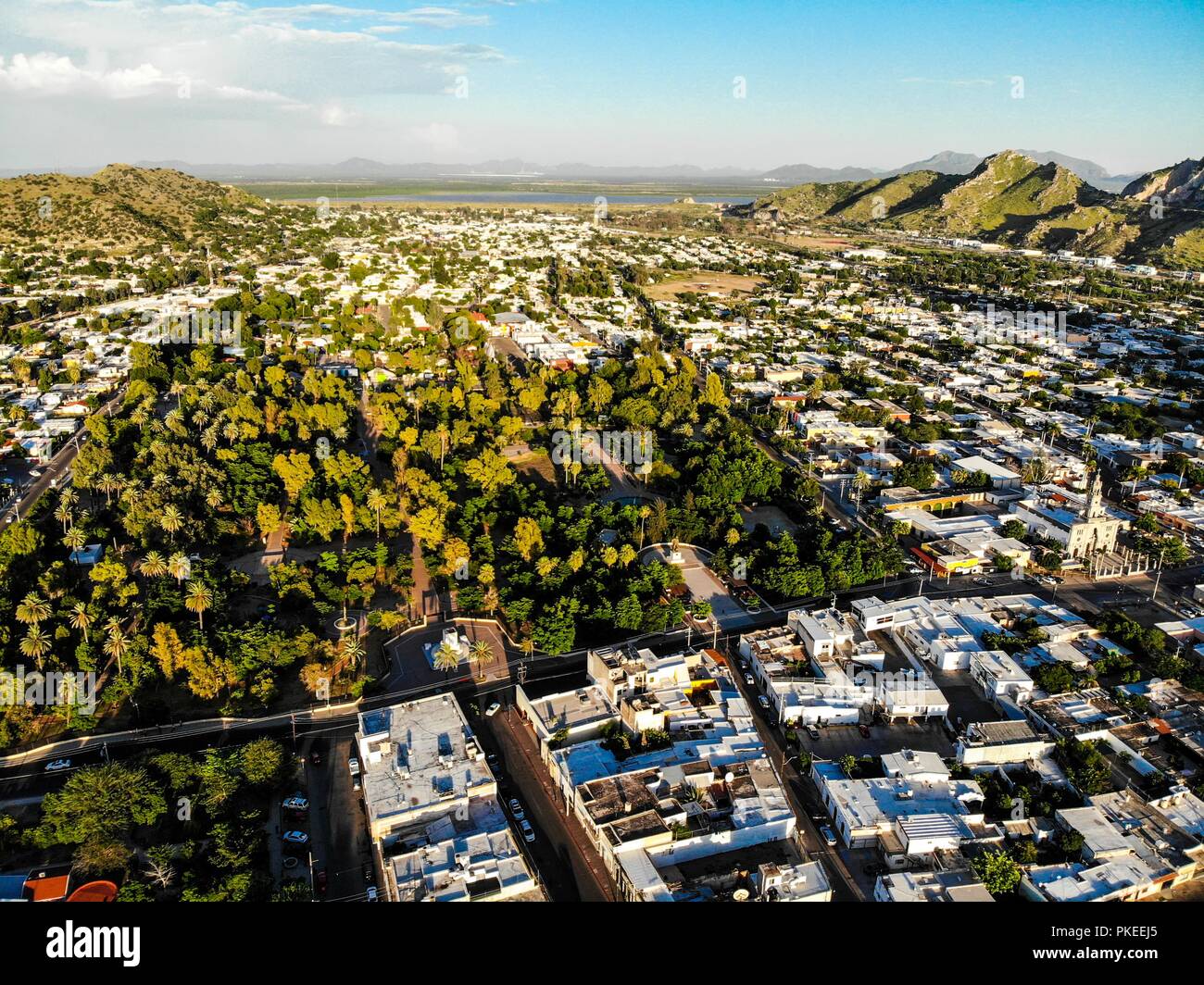 Parque Madero. Paisaje urbano, paisaje de la ciudad de Hermosillo ...