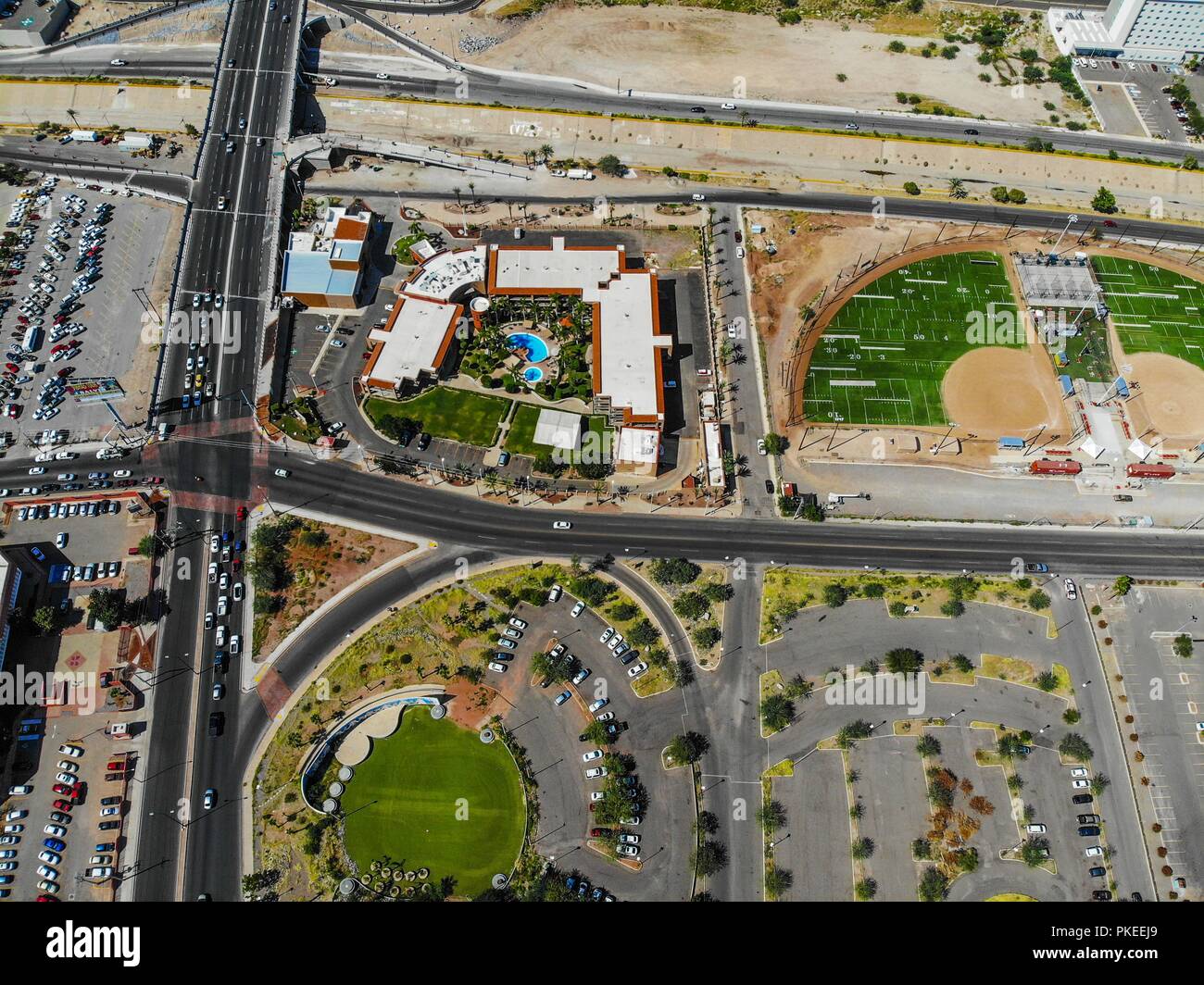 Paisaje urbano, paisaje de la ciudad de Hermosillo, Sonora, Mexico ...