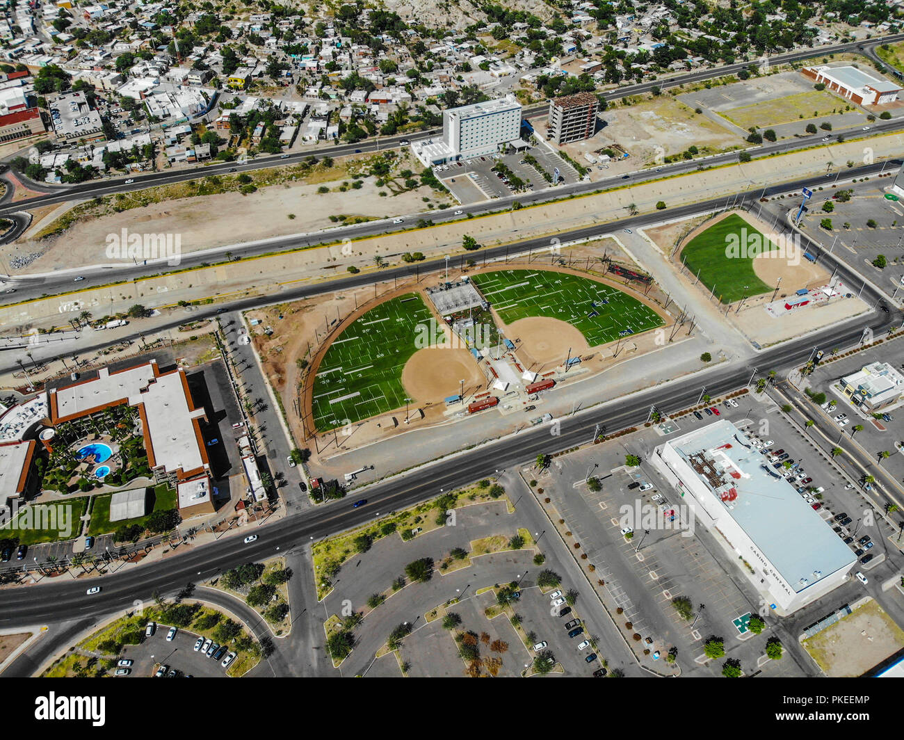 Paisaje urbano, paisaje de la ciudad de Hermosillo, Sonora, Mexico ...