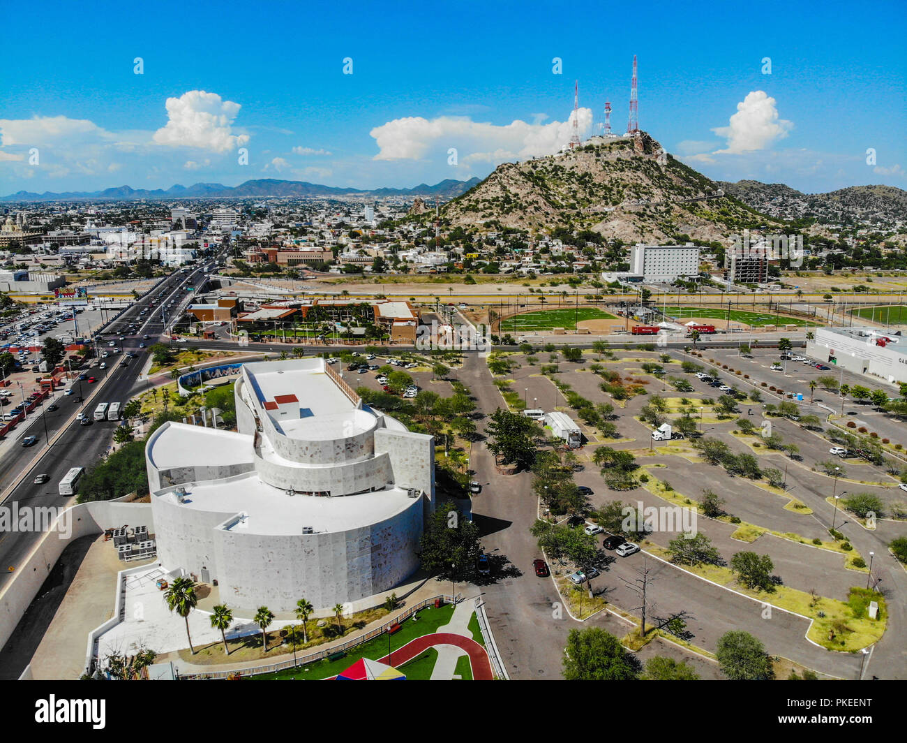 Paisaje urbano, paisaje de la ciudad de Hermosillo, Sonora, Mexico ...