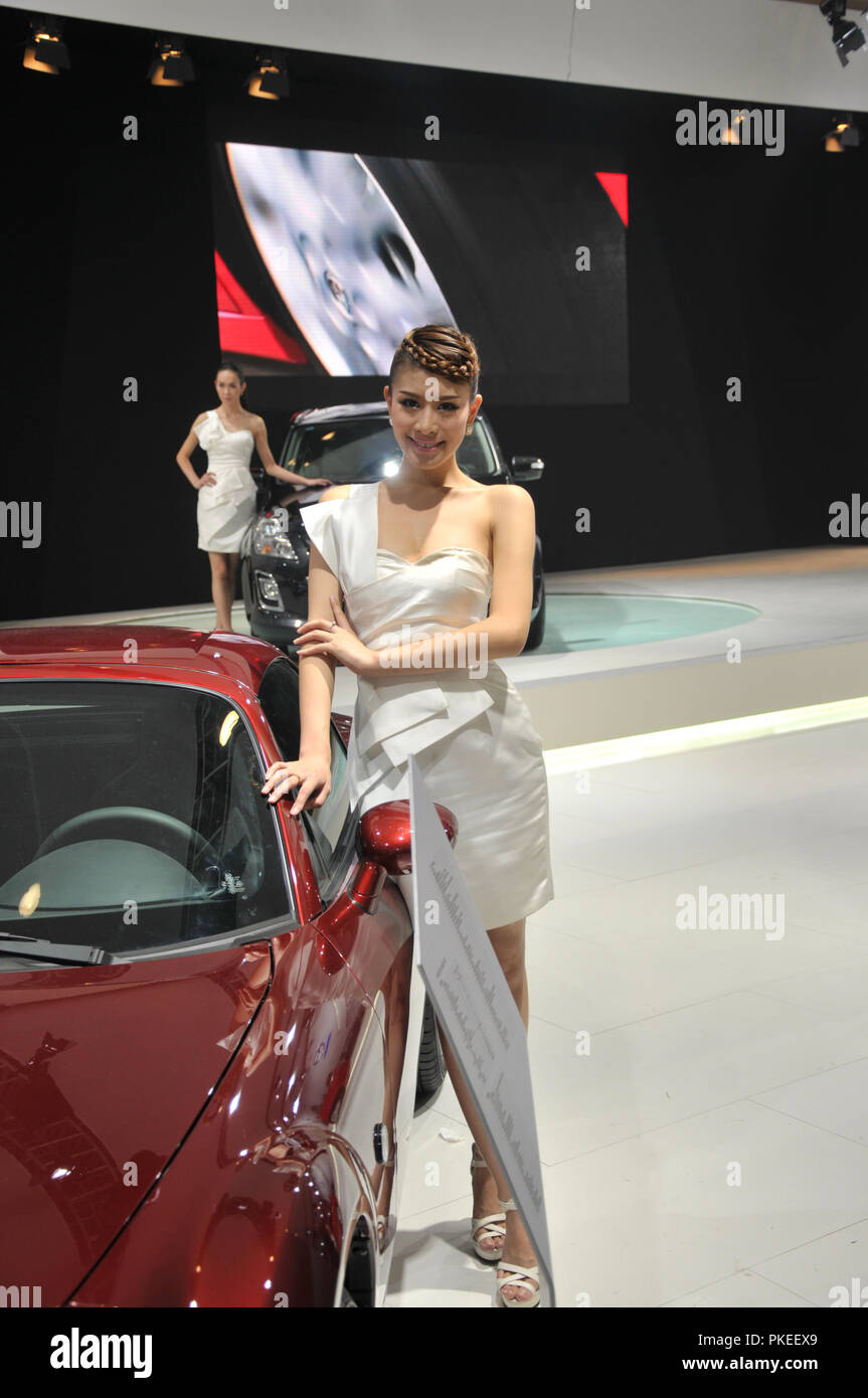 Car Show Models，Models on display during the 14th Chengdu，China Motor ...