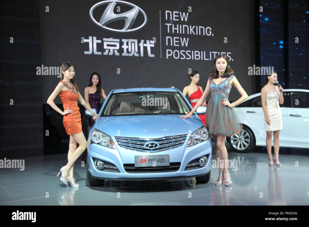 Car Show Models，Models on display during the 14th Chengdu，China Motor ...