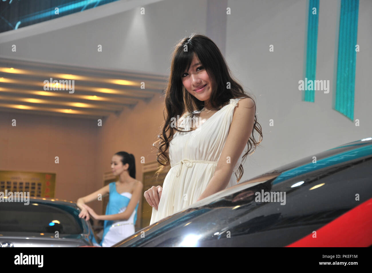 Car Show Models，Models on display during the 14th Chengdu，China Motor ...