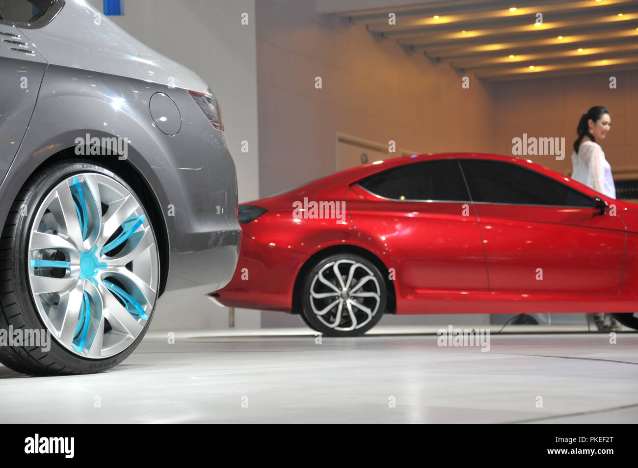 Car Show Models，Models on display during the 14th Chengdu，China Motor ...
