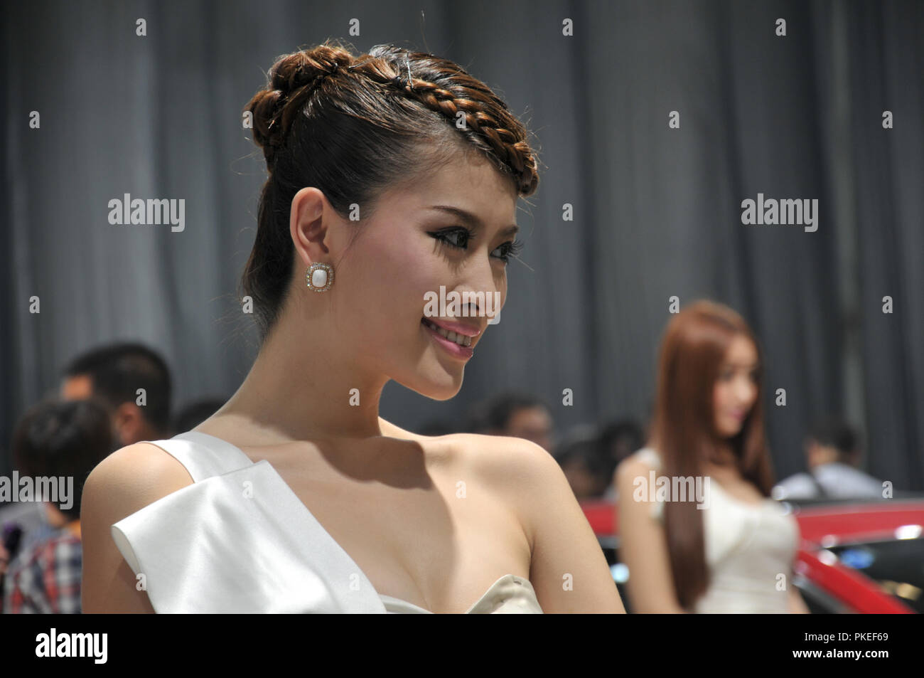 Car Show Models，Models on display during the 14th Chengdu，China Motor ...