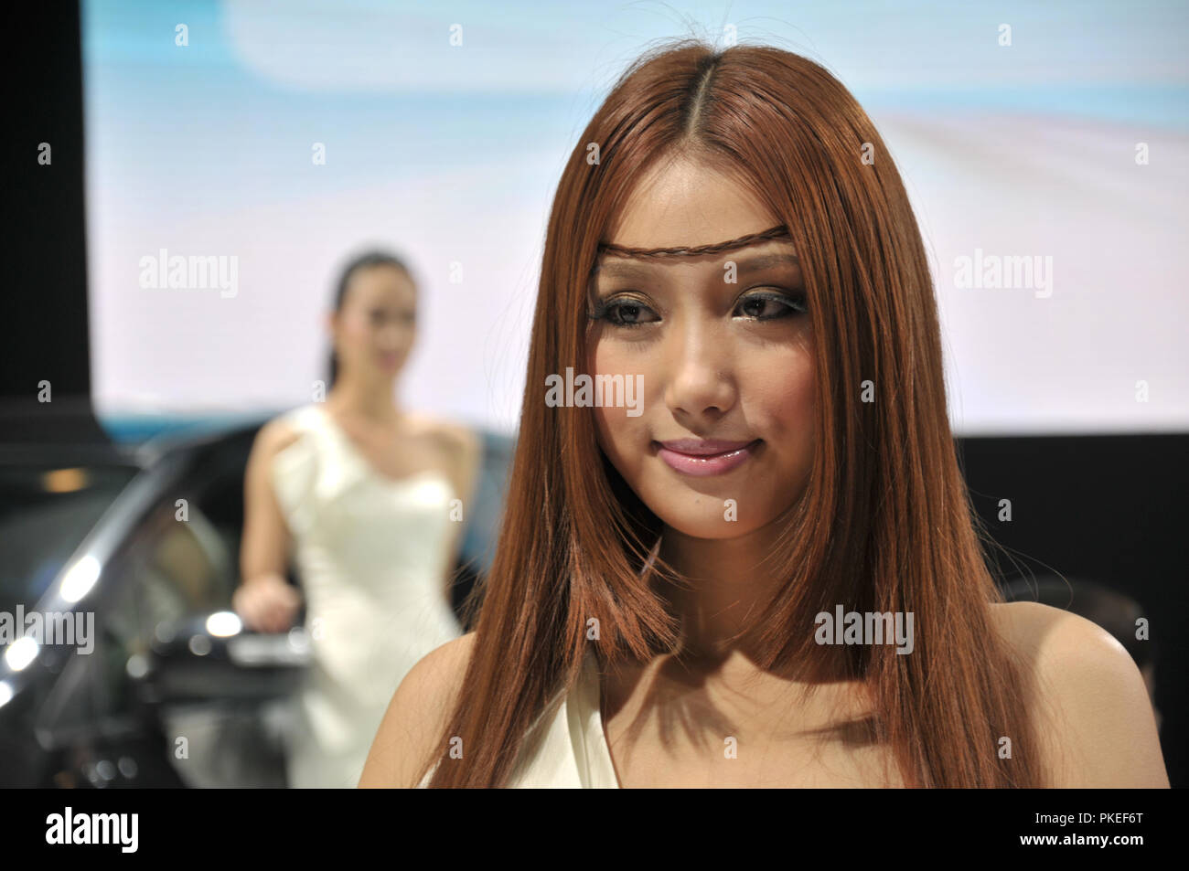 Car Show Models，Models on display during the 14th Chengdu，China Motor ...
