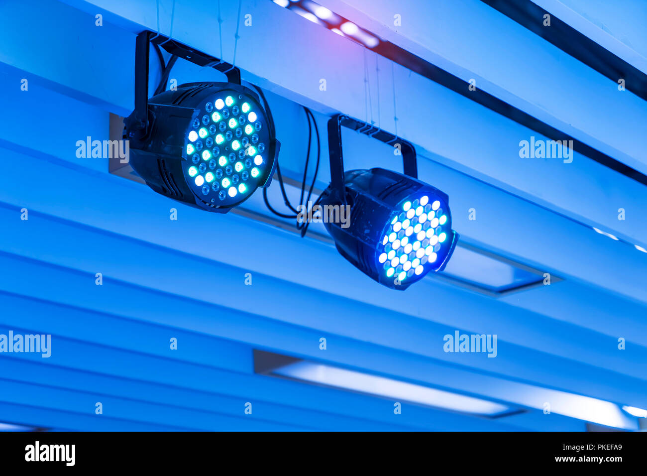 LED Light on mall roof Stock Photo - Alamy