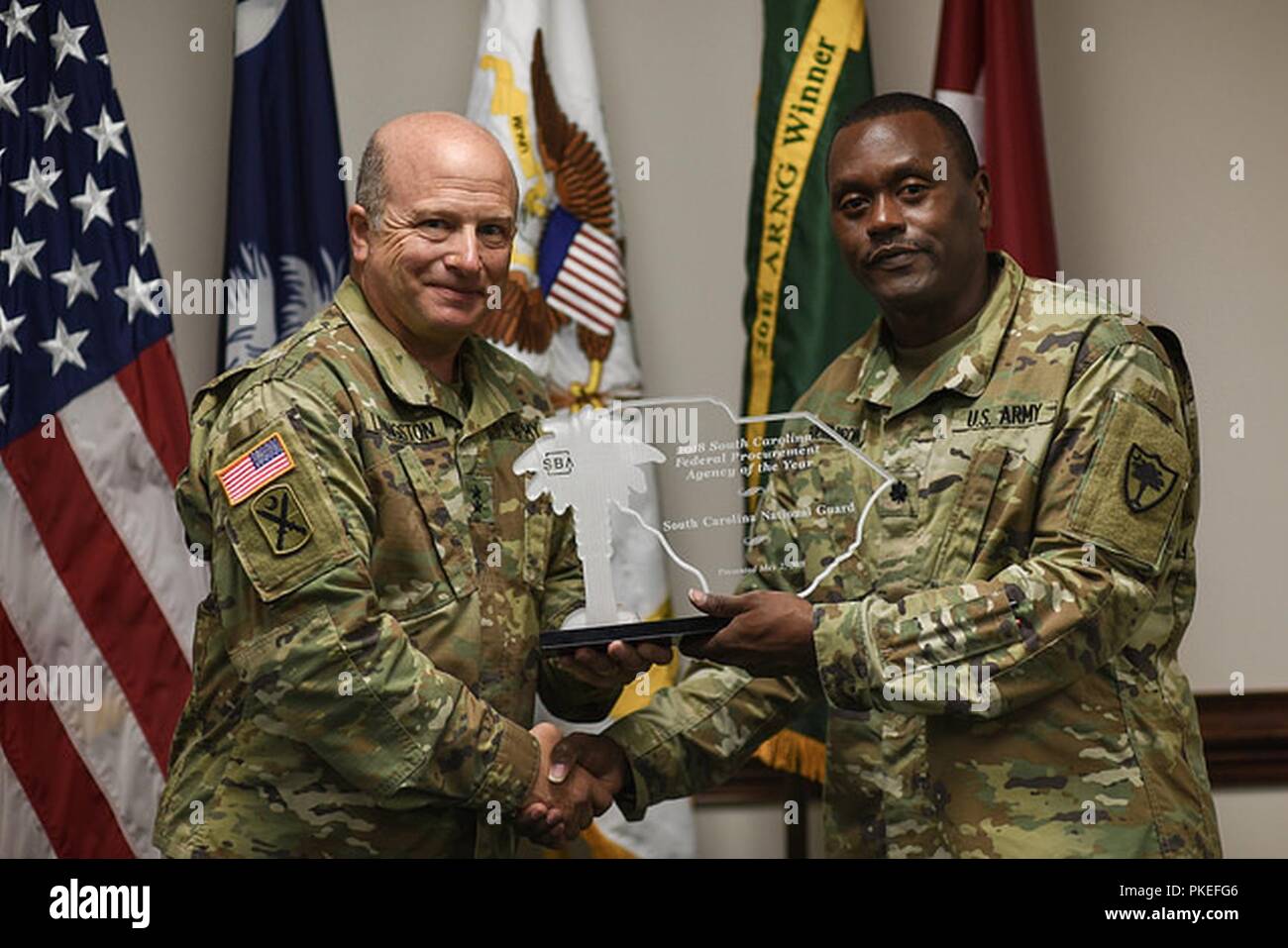 Adjutant general maj gen robert e livingston jr hi-res stock ...