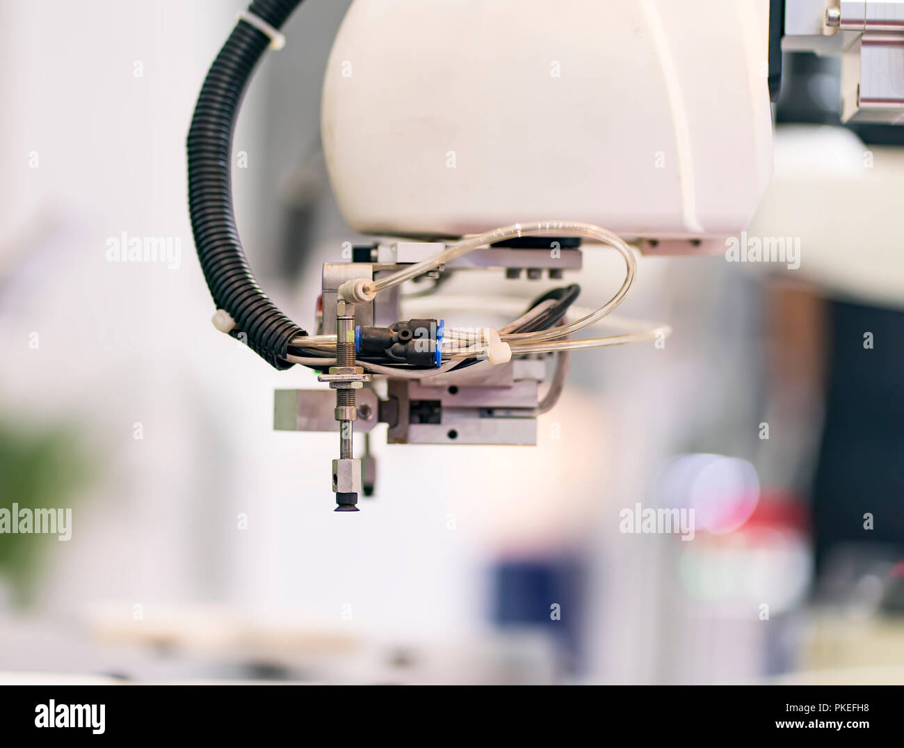 robotic machine tool in industrial manufacture plant,Smart factory ...