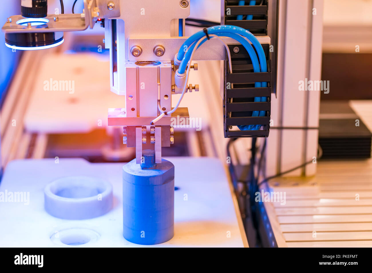 Robotic Arm production lines modern industrial technology. Automated ...