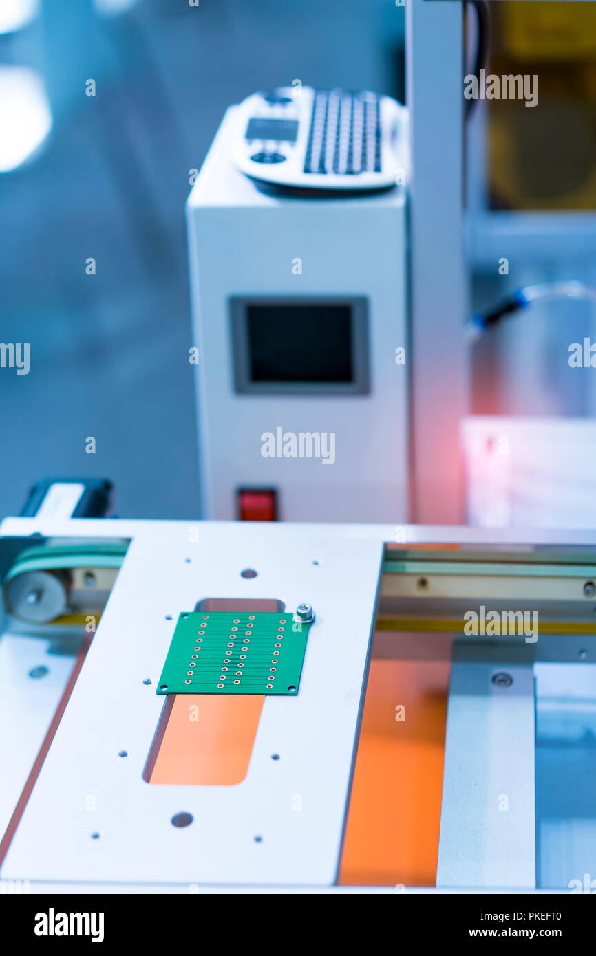 automated manufacturing soldering and assembly pcb board Stock Photo ...