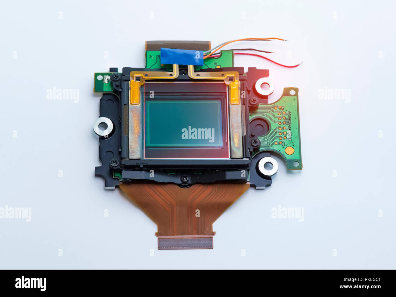 CCD sensors from the modern mass compact digital camera Isolated Stock Photo - Alamy