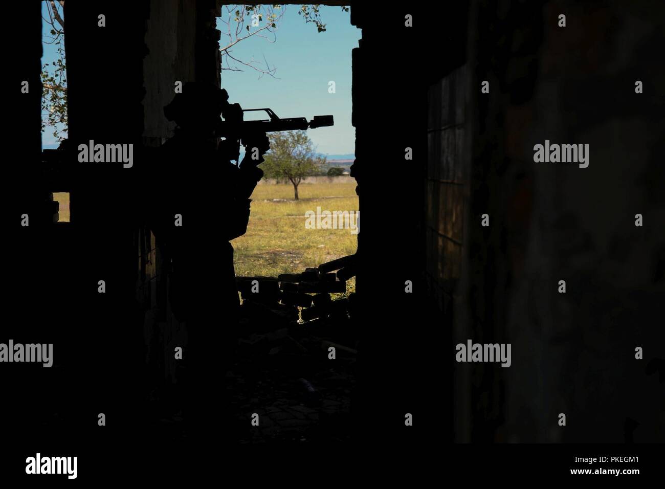 A German army infantryman with the 391st Mechanized Infantry Battalion ...