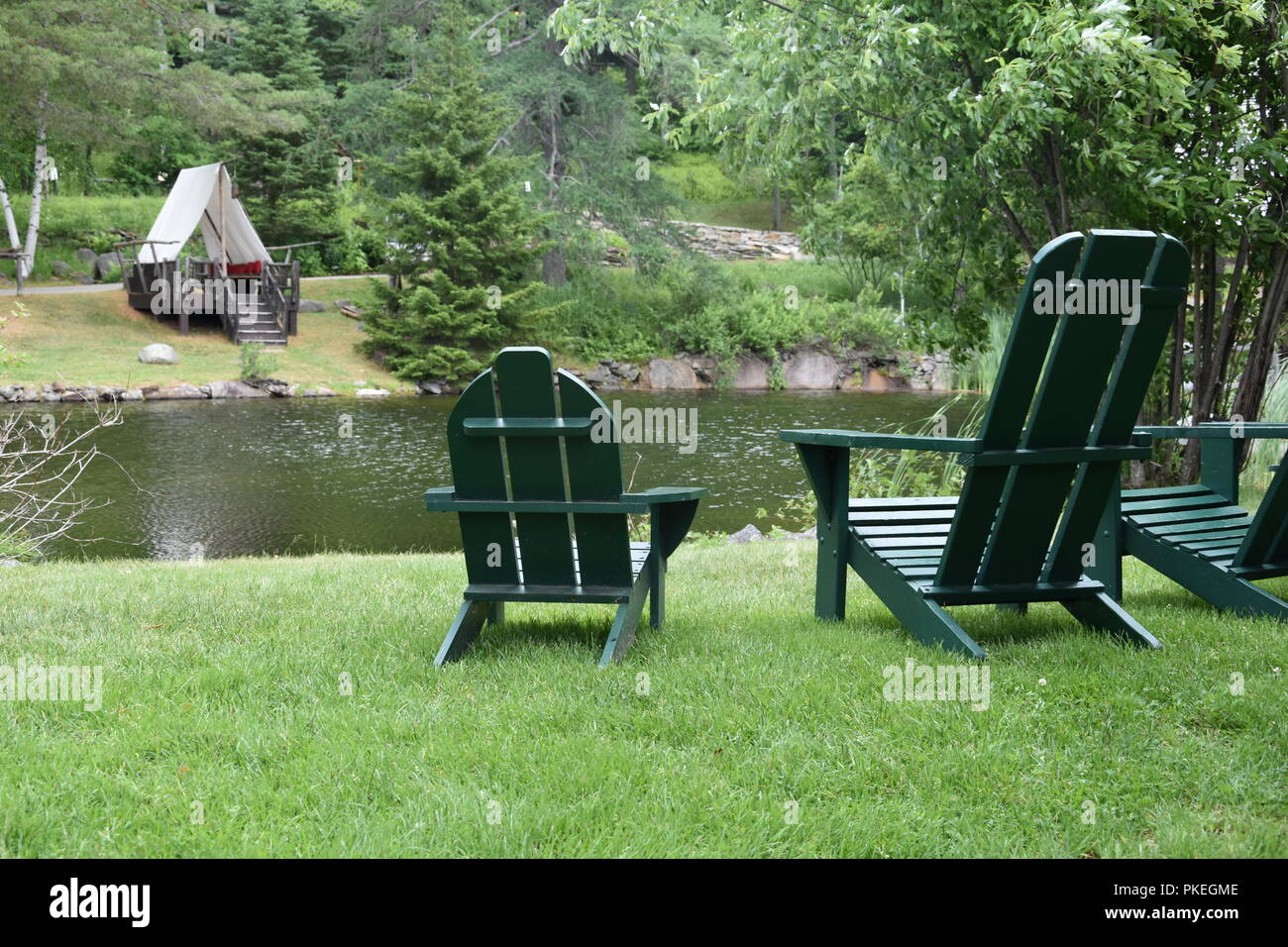 A rustic view of nature in the Adirondacks, Upstate New York, USA Stock ...