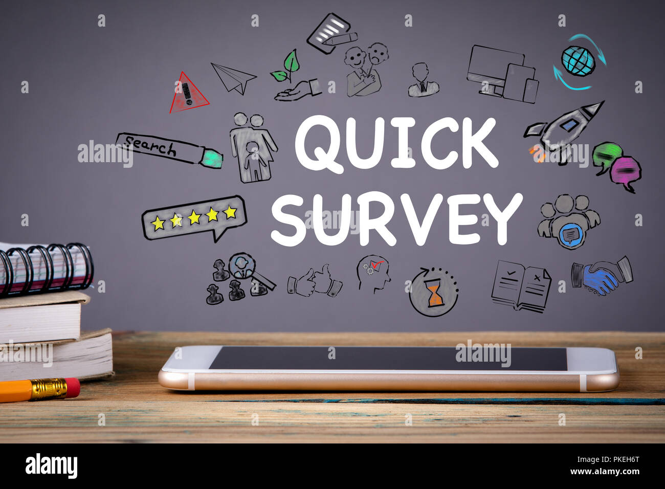 quick survey, Media Technology concept Stock Photo - Alamy