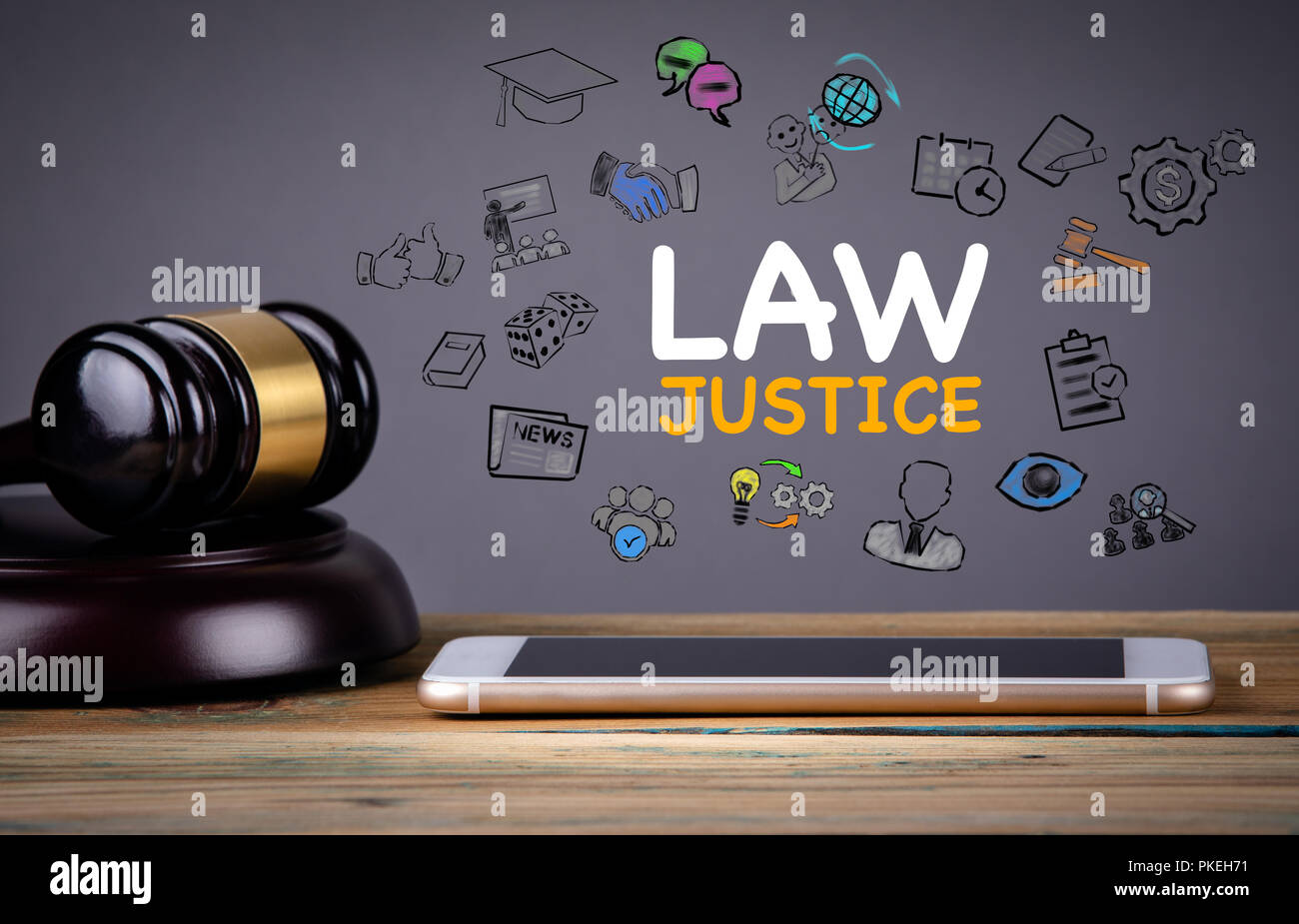 Law and justice concept Stock Photo - Alamy