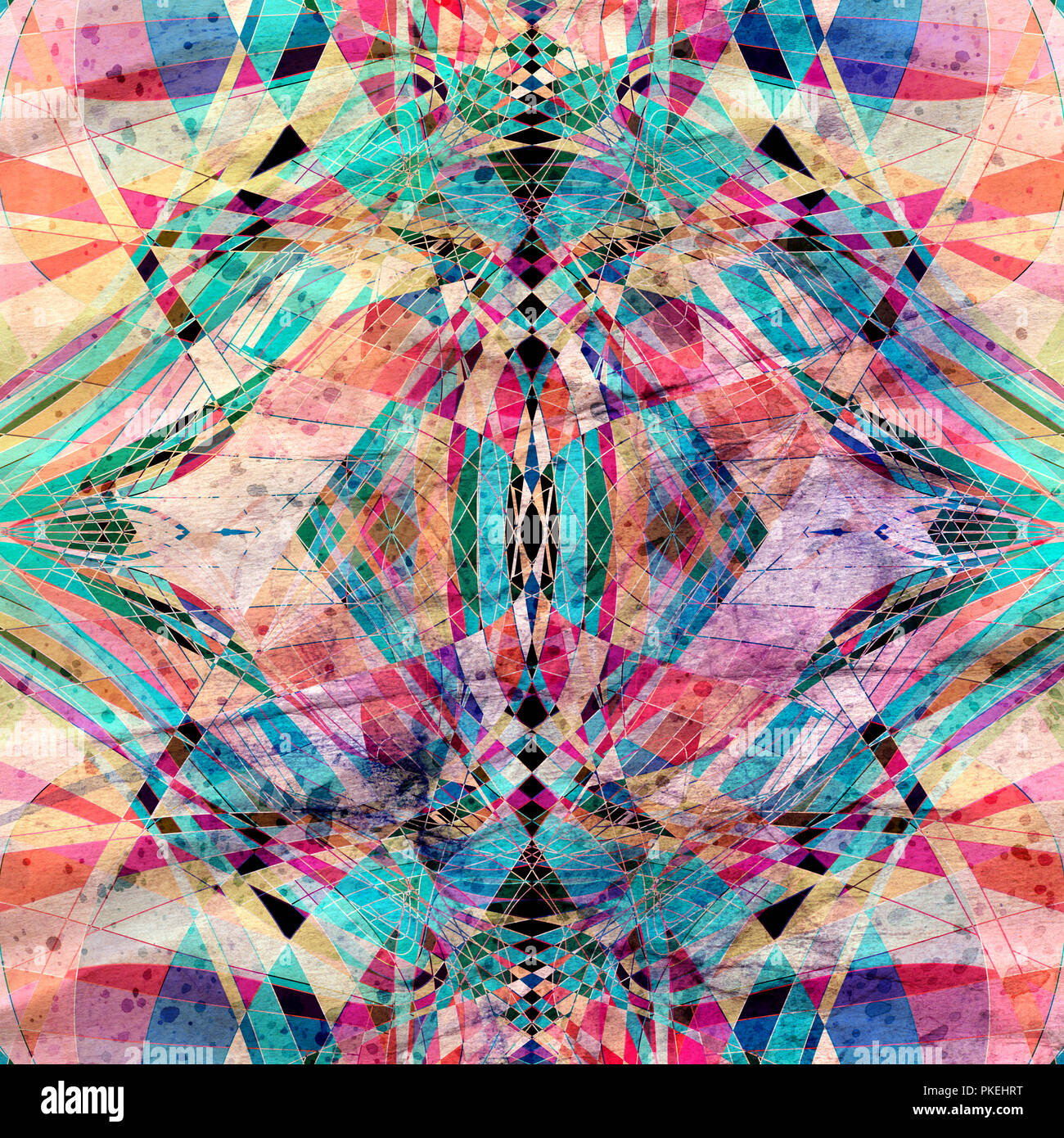 Abstract watercolor bright background with different colorful wave ...