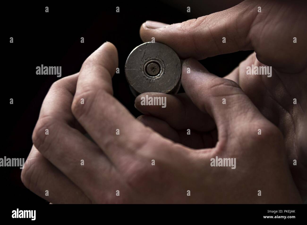 Senior Airman Robert Monk, 23d Aircraft Maintenance Squadron weapons ...