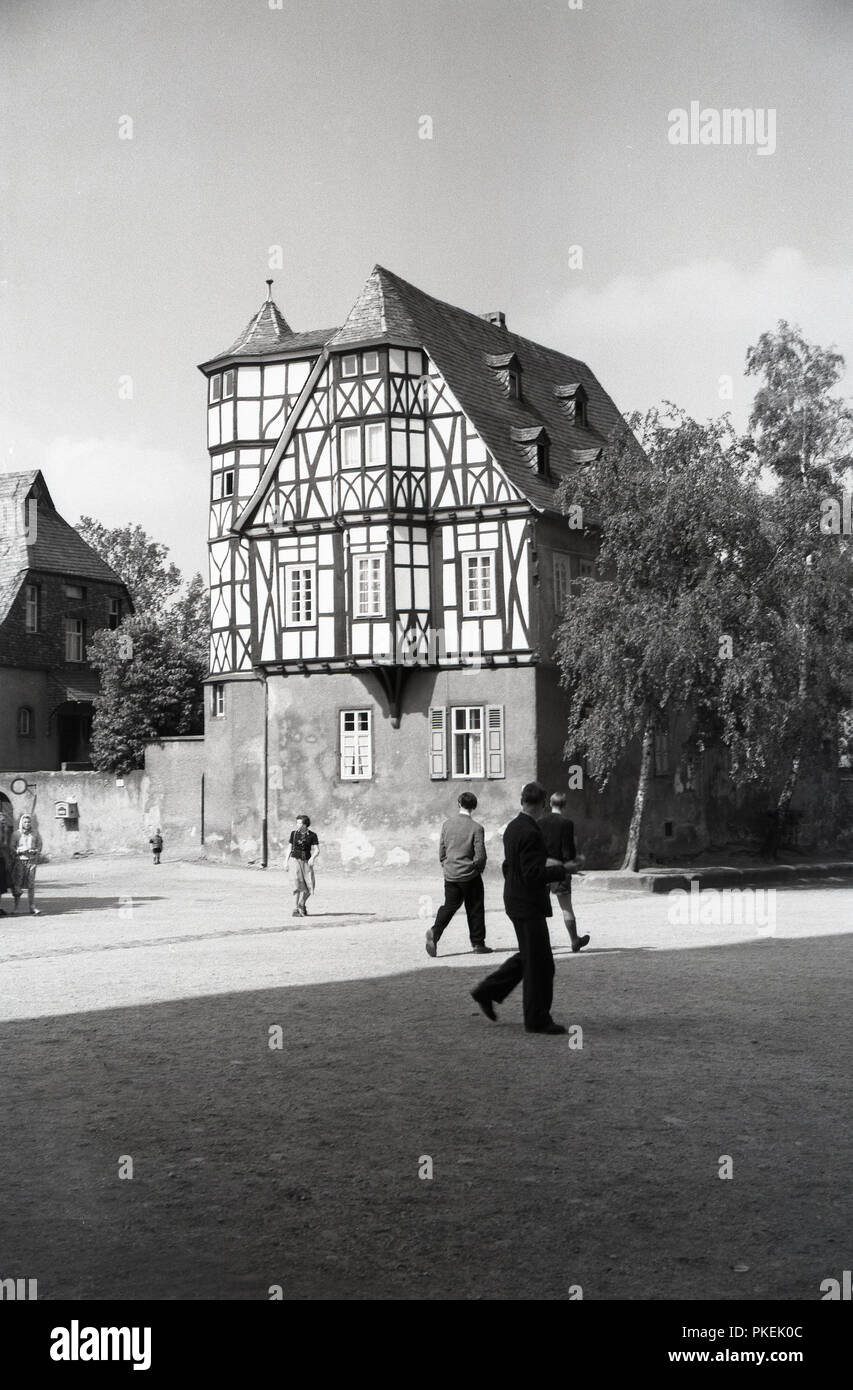 1950, historical, old house in Cologne, Germany Stock Photo - Alamy