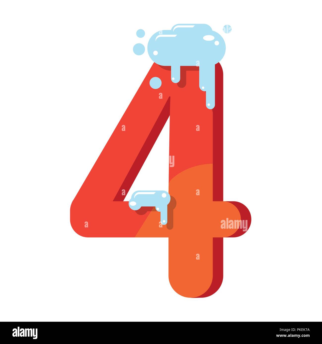 Frozen ice font Cut Out Stock Images & Pictures - Alamy