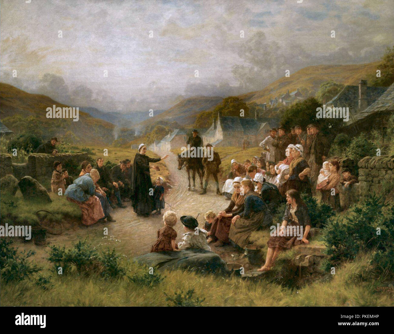 Gregory Charles - Dinah Morris Preaching in Stonyshire a Scene from ...