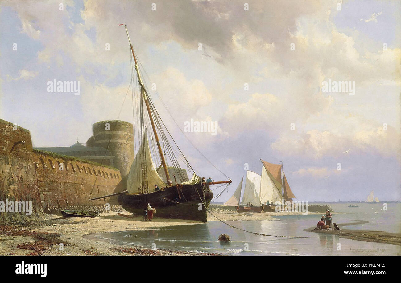 Greive Johan Conrad - De Bomvrije Kazerne Te Vlissingen Stock Photo - Alamy