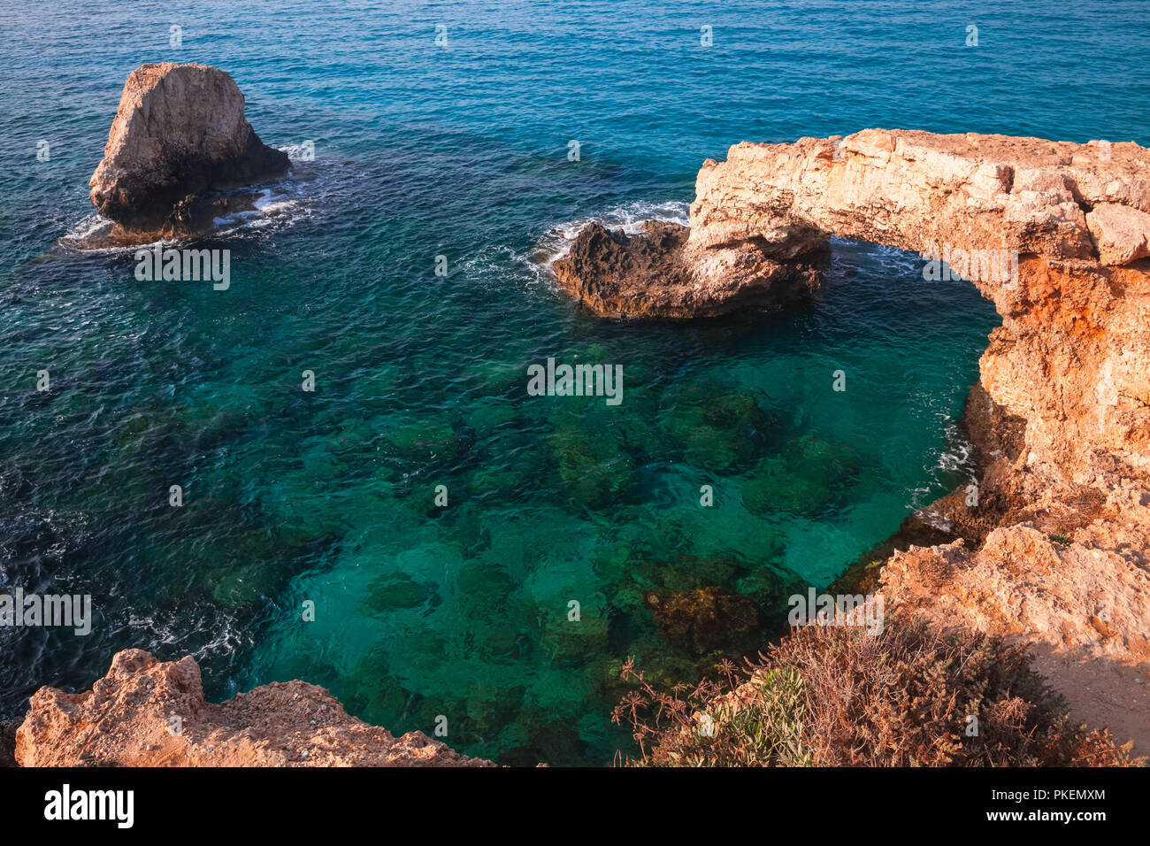 Rock arch at the blue lagoon hi-res stock photography and images - Alamy
