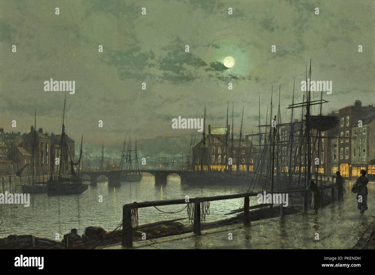 John atkinson grimshaw whitby hi-res stock photography and images - Alamy