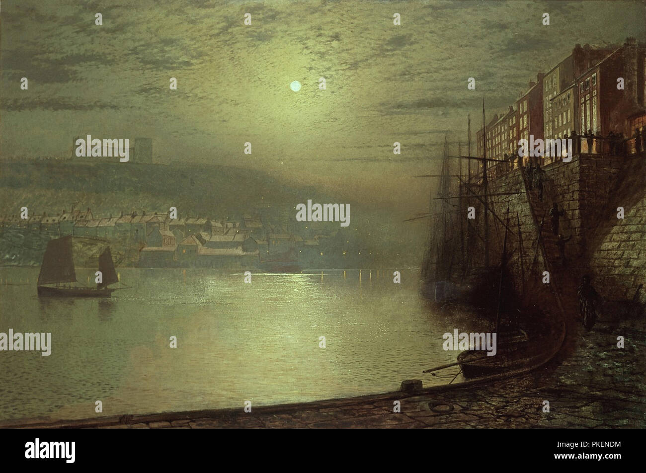 Grimshaw John Atkinson - Whitby 4 Stock Photo - Alamy