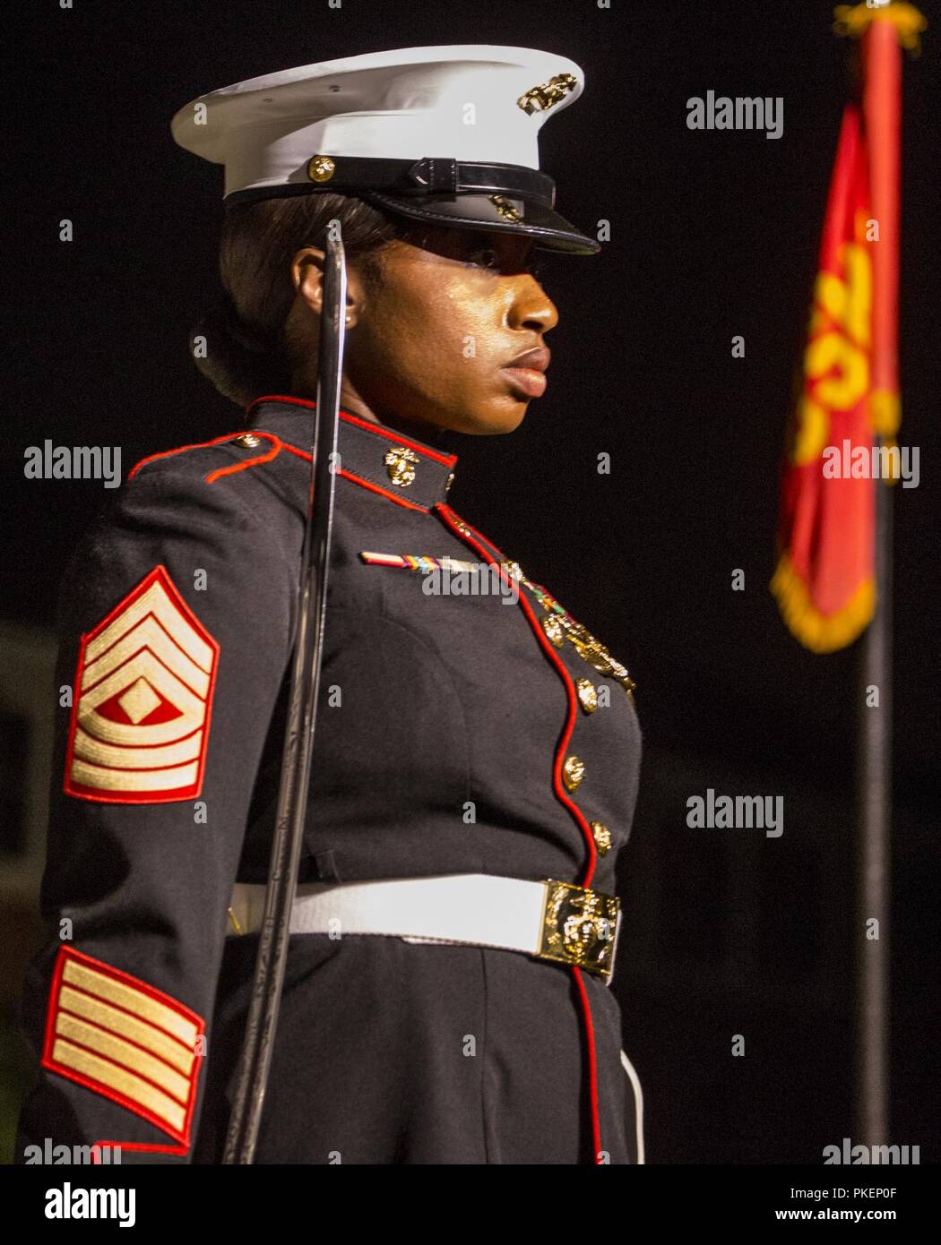 First Sgt. Giselle Calliste, company first sergeant, Guard Company ...