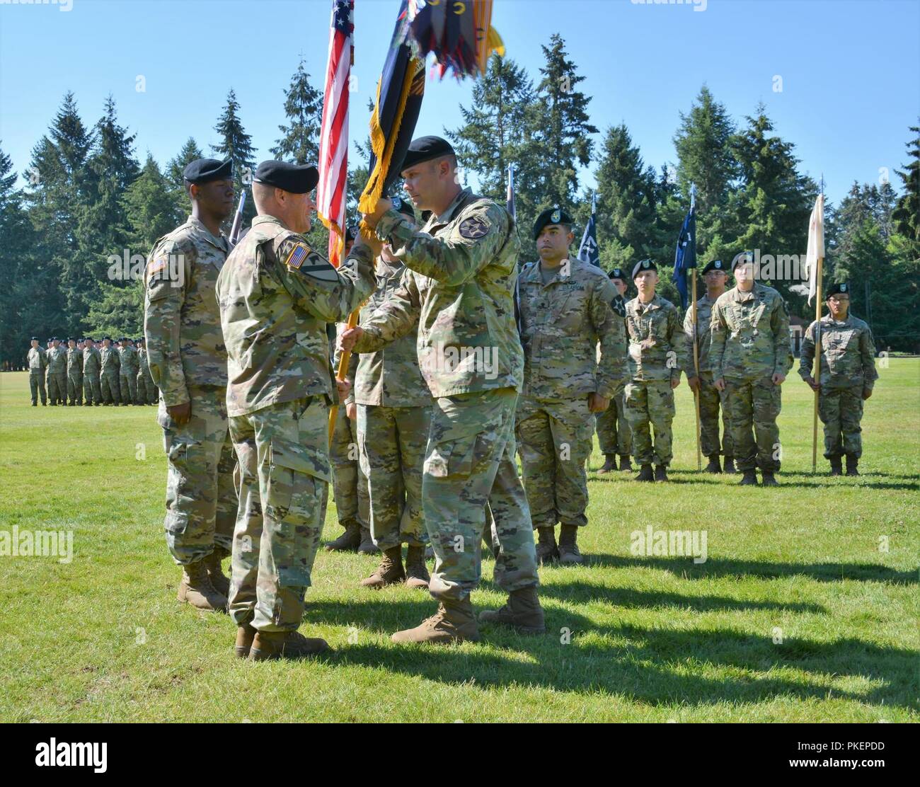 Lt. Col. Matt Rasmussen, the outgoing commander of 1st Battalion, 17th ...
