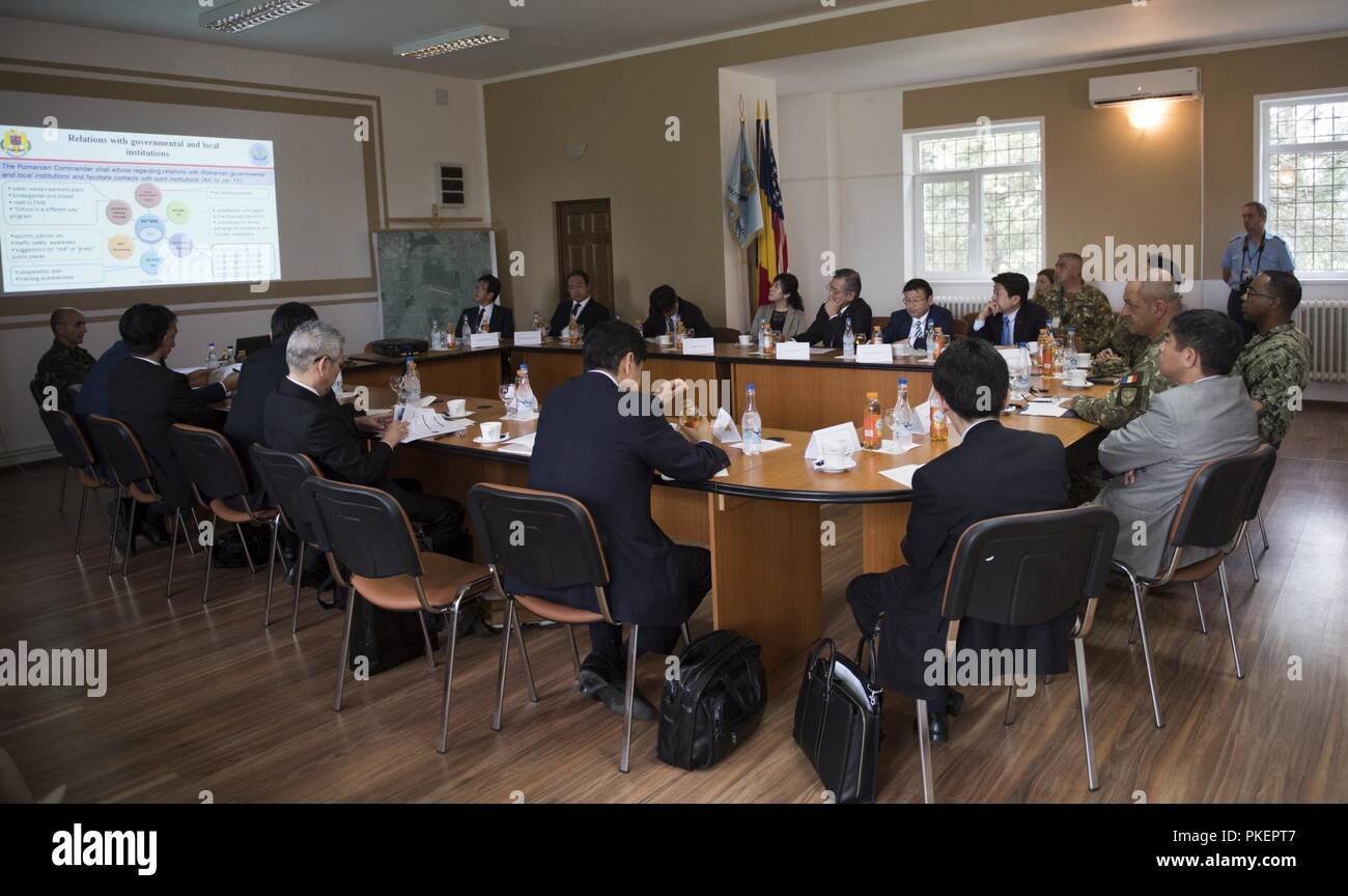 Romania (July 31, 2018) Col. Razvan Bratulescu, base commander for ...