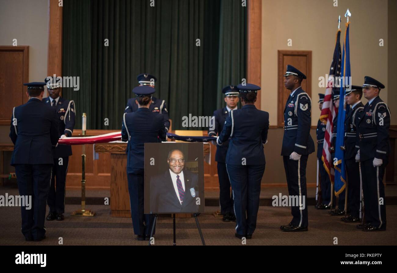 The base Honor Guard performs military honors during Maj. George Mills ...