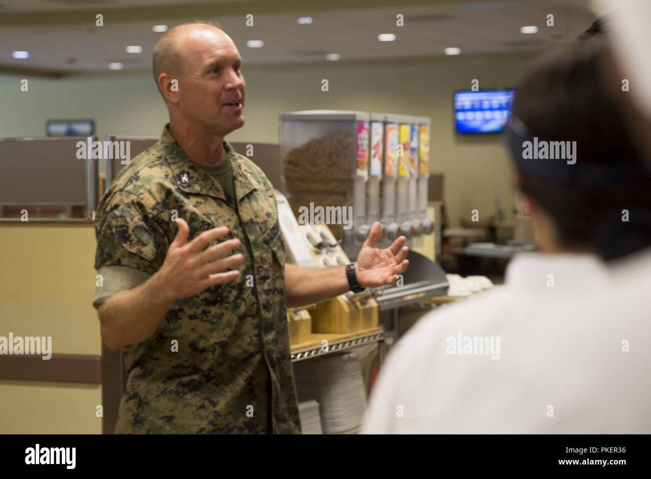 Col. Scott Baldwin, assistant chief of staff for G-4, Marine Corps Base ...