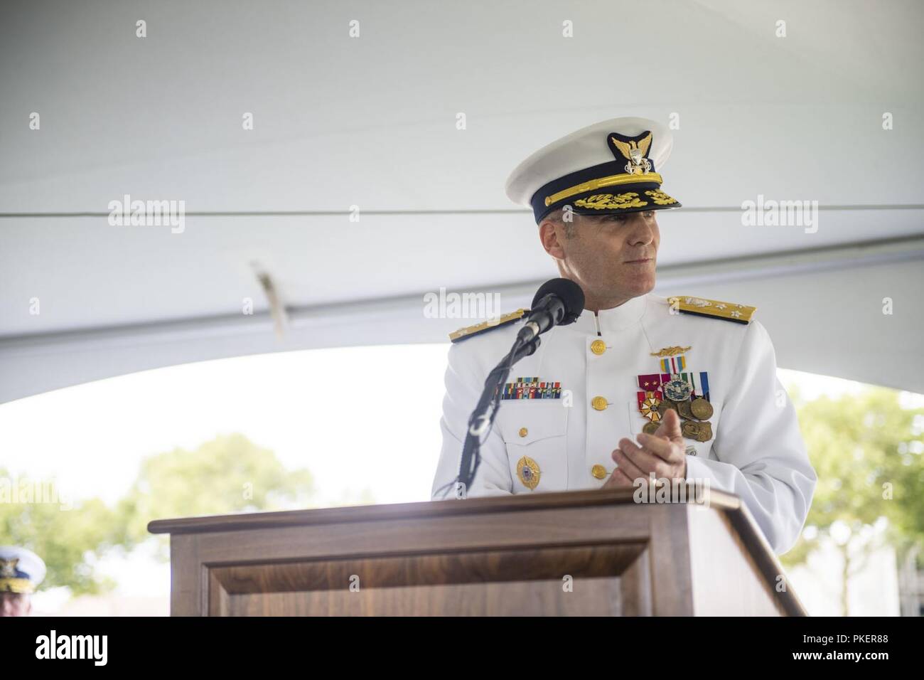 Coast Guard Vice Adm. Michael McAllister, deputy commandant of Coast ...
