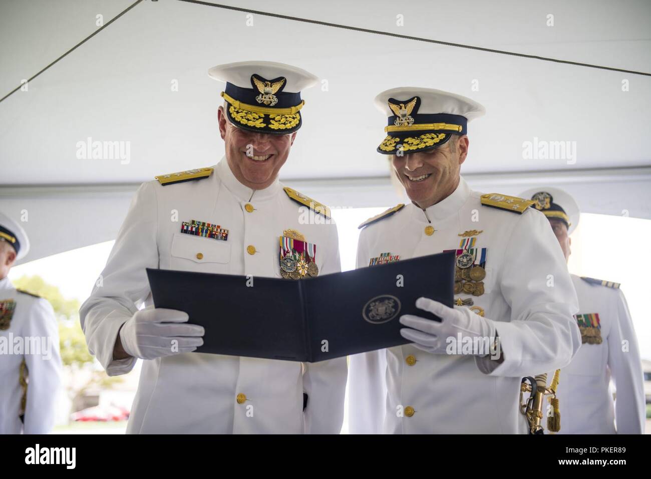 Coast Guard Vice Adm. Michael McAllister, deputy commandant of Coast ...