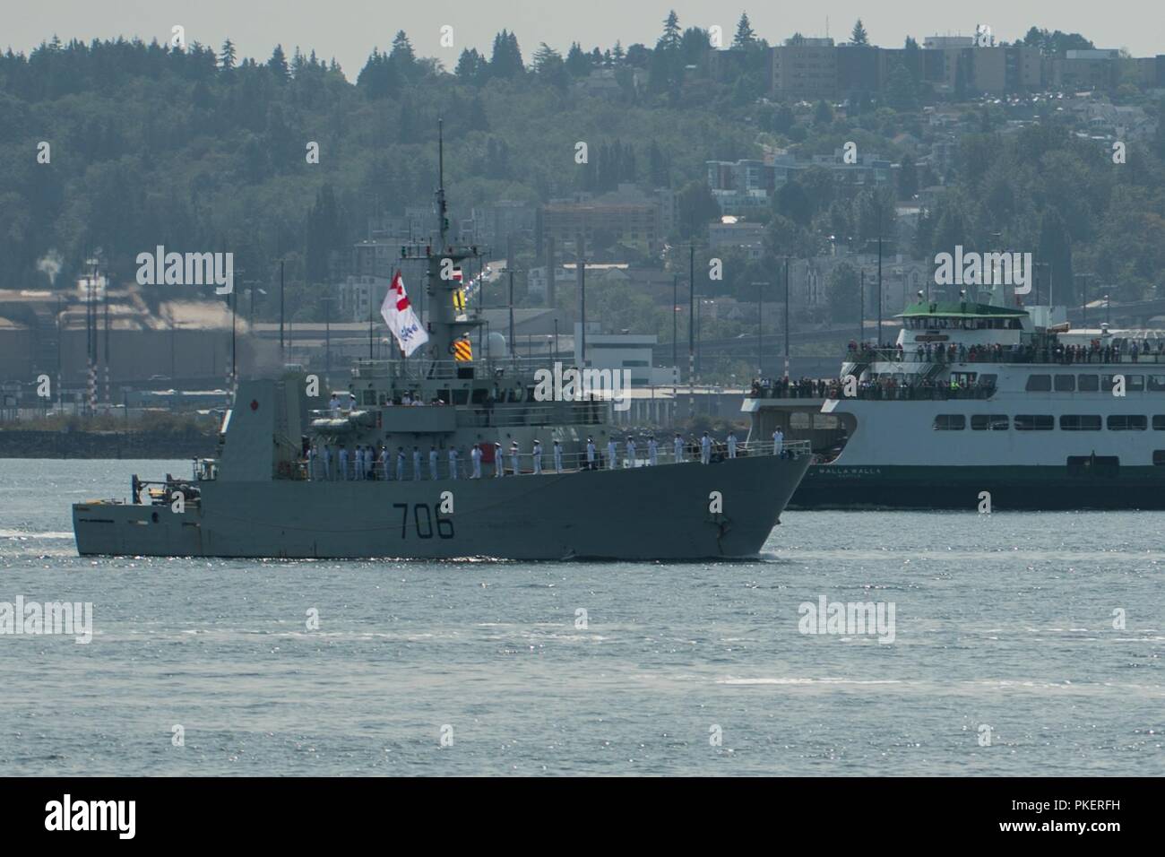 SEATTLE (July 31, 2018) Kingston-class coastal defence vessel HMCS ...