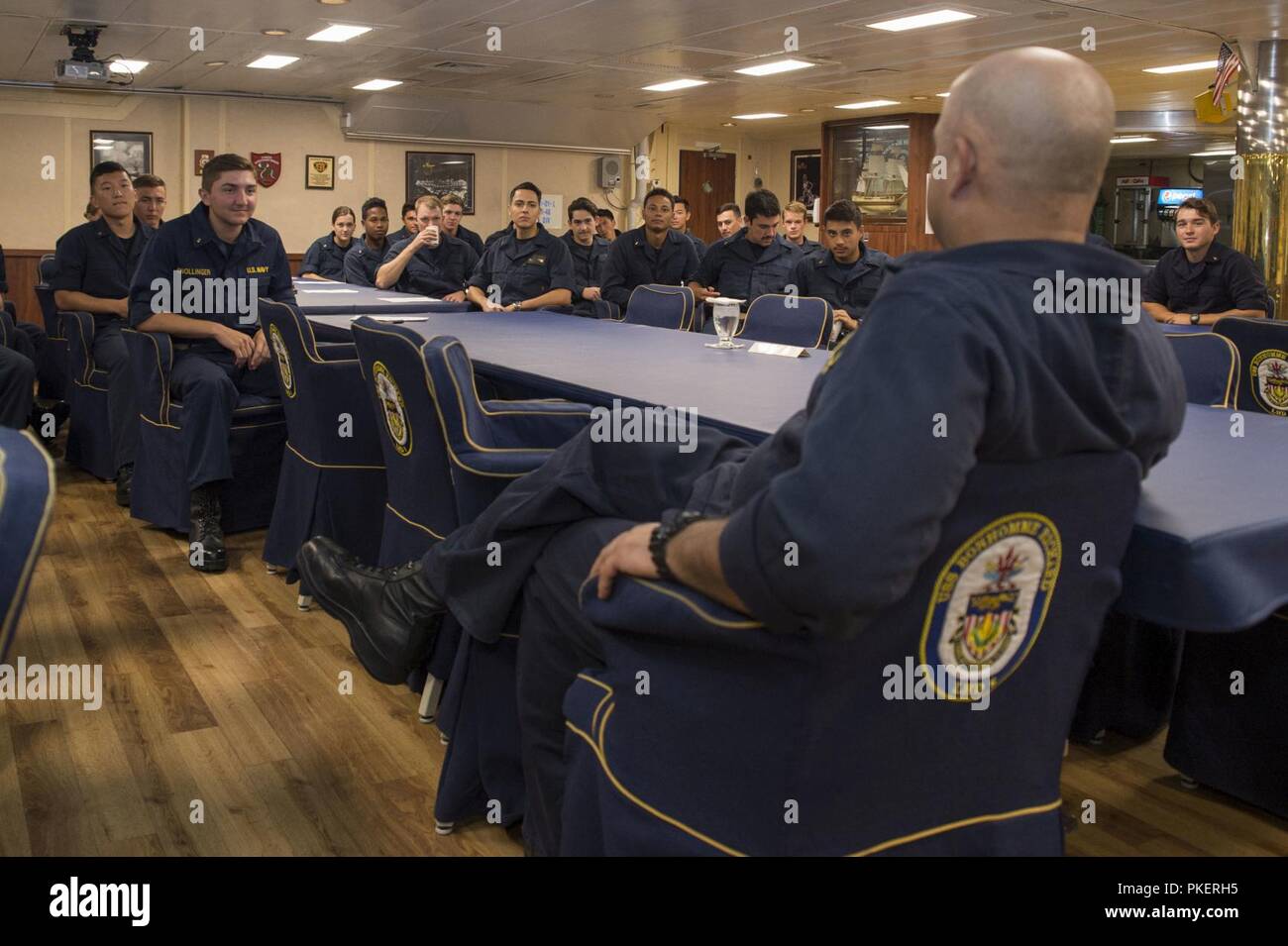 PEARL HARBOR, Hawaii (July 30, 2018) Capt. Richard LeBron, front ...