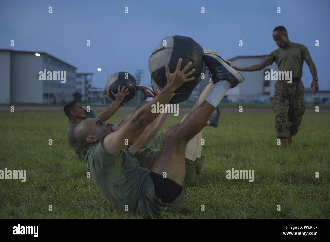 Battalion run physical training hi-res stock photography and images - Alamy