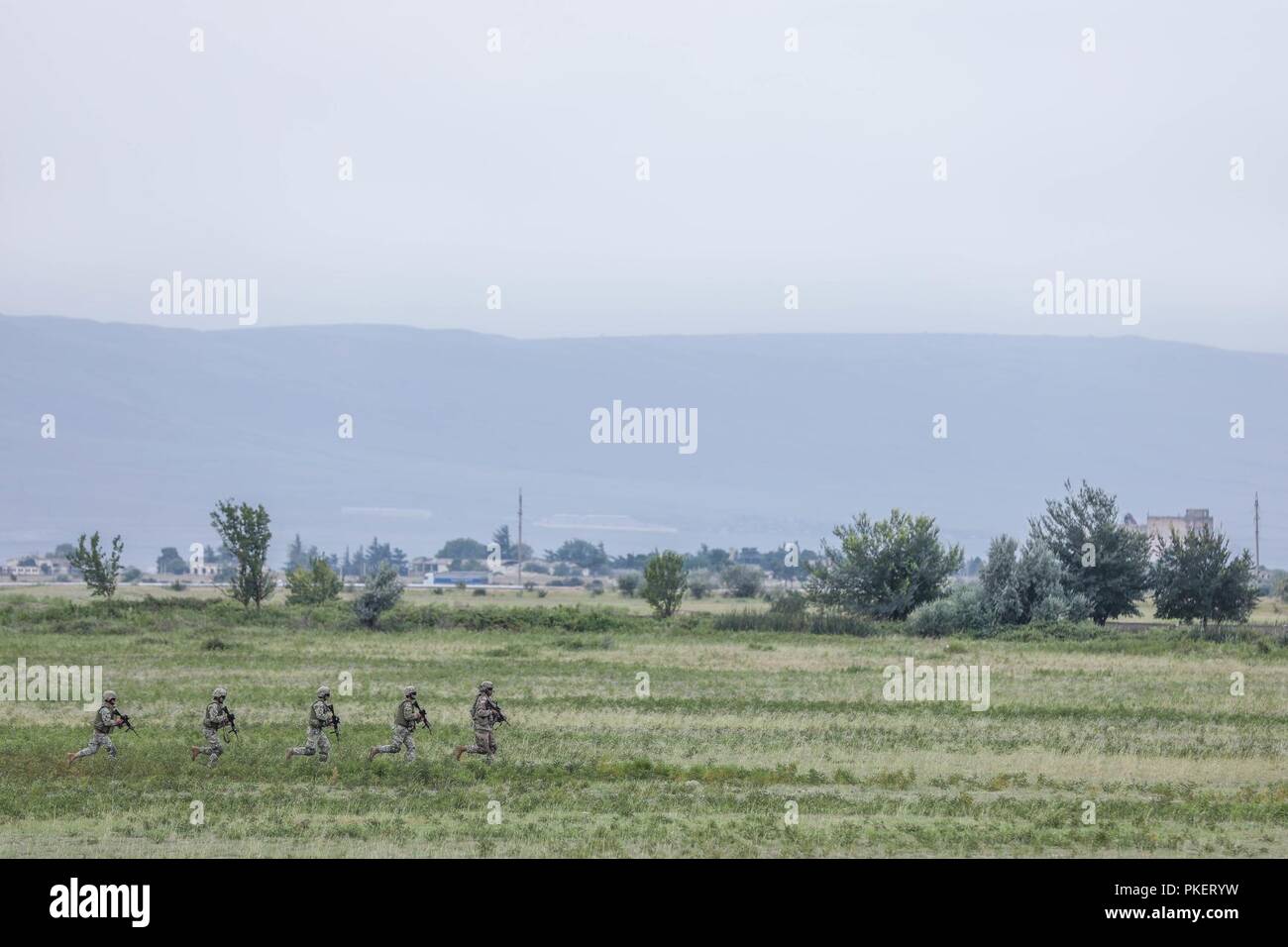 During the Noble Partner 18 opening ceremony, Soldiers from the 2d ...
