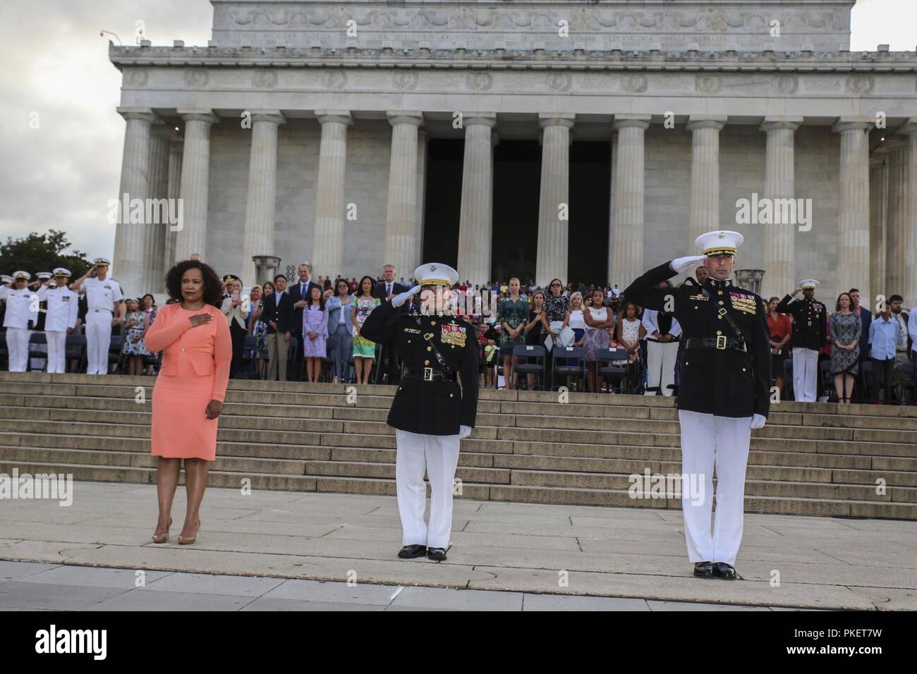 From left, Dana White, assistant to the Secretary of Defense for Public ...