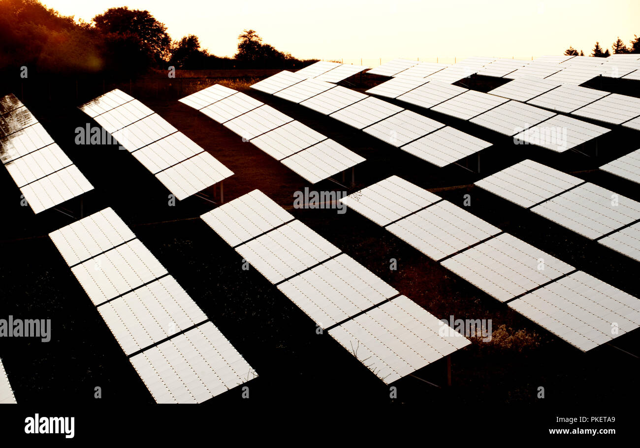 Photovoltaic cells based solar cells above the Mehringer Höhe near ...