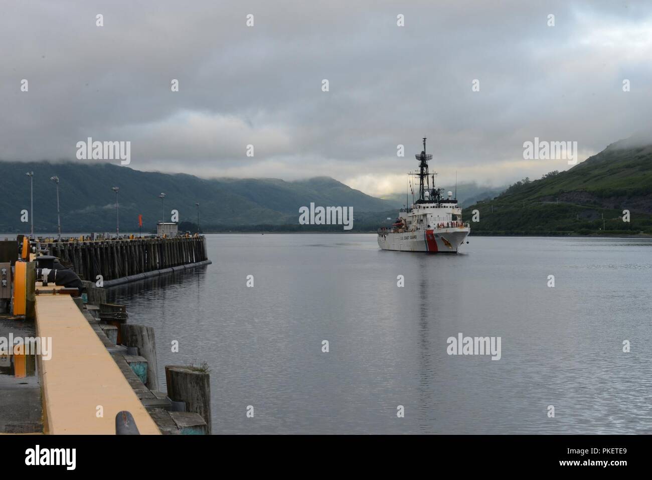 The Coast Guard Cutter Alex Haley (WMEC 39) returns to its homeport in ...