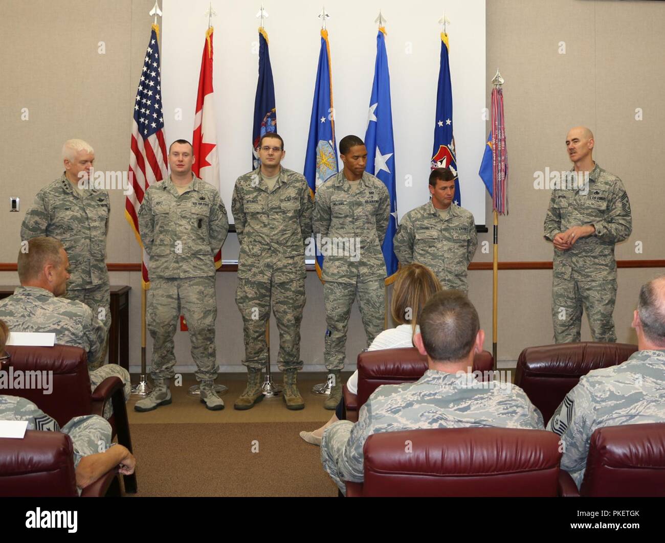 Lt. Gen. L. Scott Rice, Director, Air National Guard, left, and Command ...