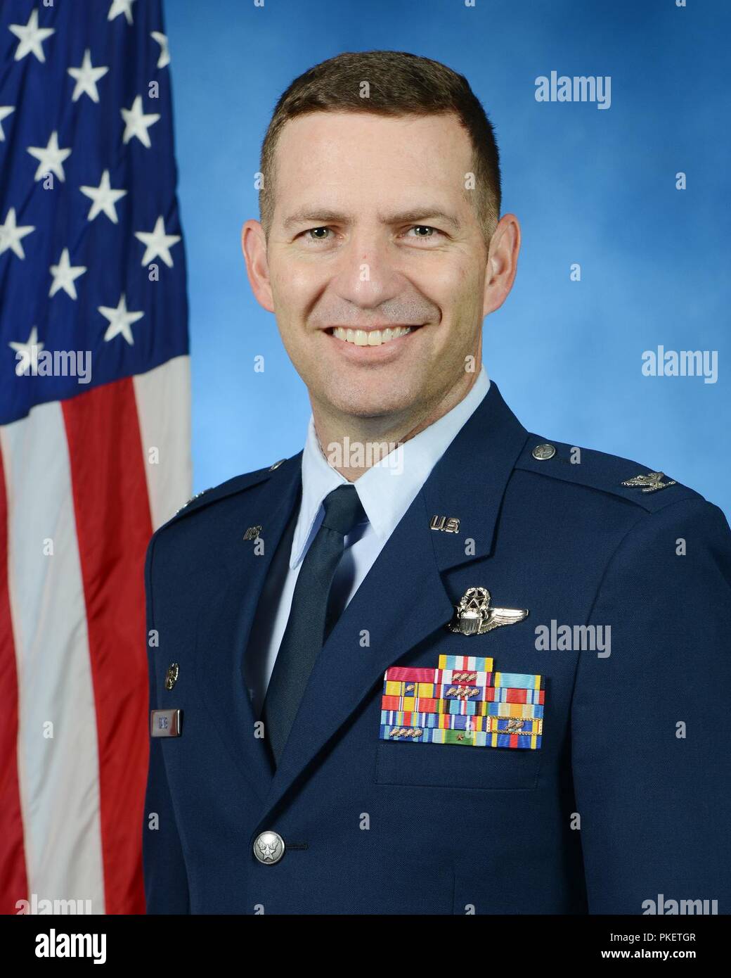 U.S. Air Force Col. Robert Davis poses for a photo at Joint Base ...