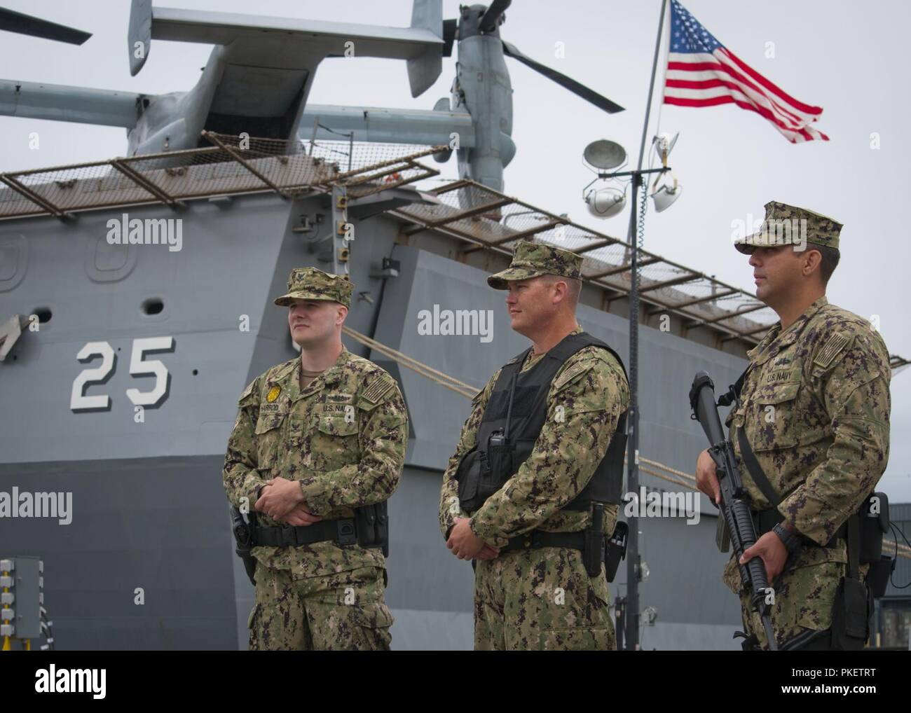 SEATTLE (August 1, 2018) From the left, Master-at-Arms 2nd Class ...