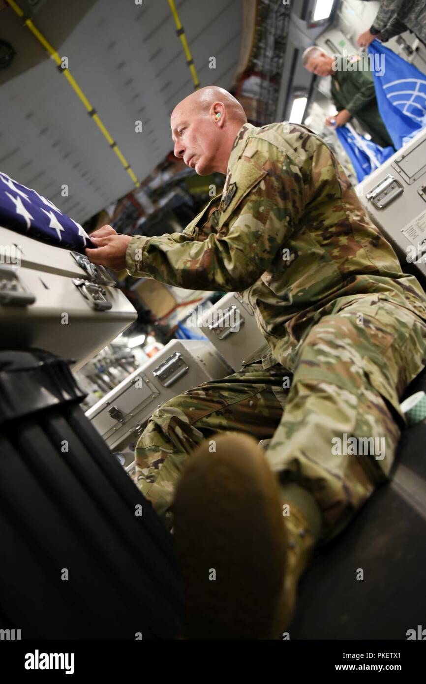 U.S. Army Sgt. 1st Class Eric Feltz, mortuary affairs specialist ...