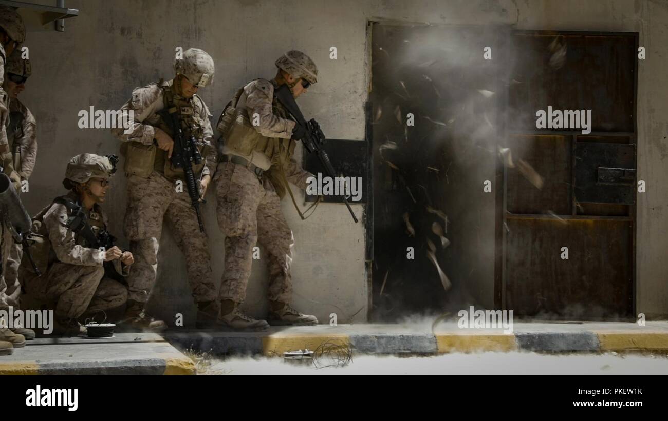 UNDISCLOSED LOCATION, MIDDLE EAST – U.S. Marines attached to Special Purpose Marine Air-Ground ...